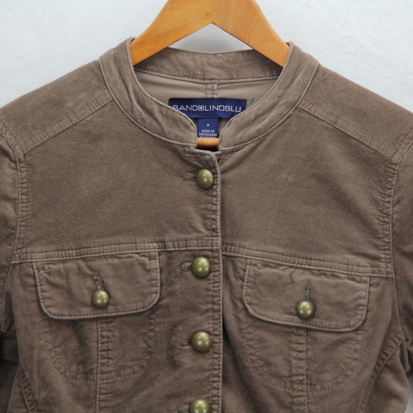 Bandolino | Jackets & Coats | Stretch Sueded Denim Jacket Womens M ...